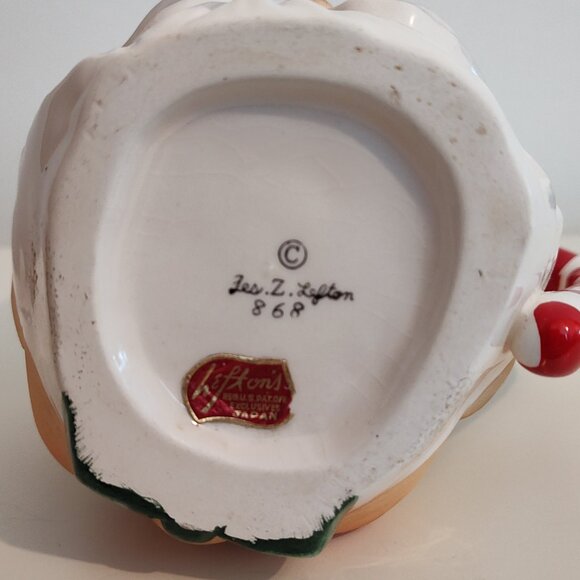 Lefton | Holiday | Vintage 95s Lefton 868 Santa Mrs Claus Doublesided ...
